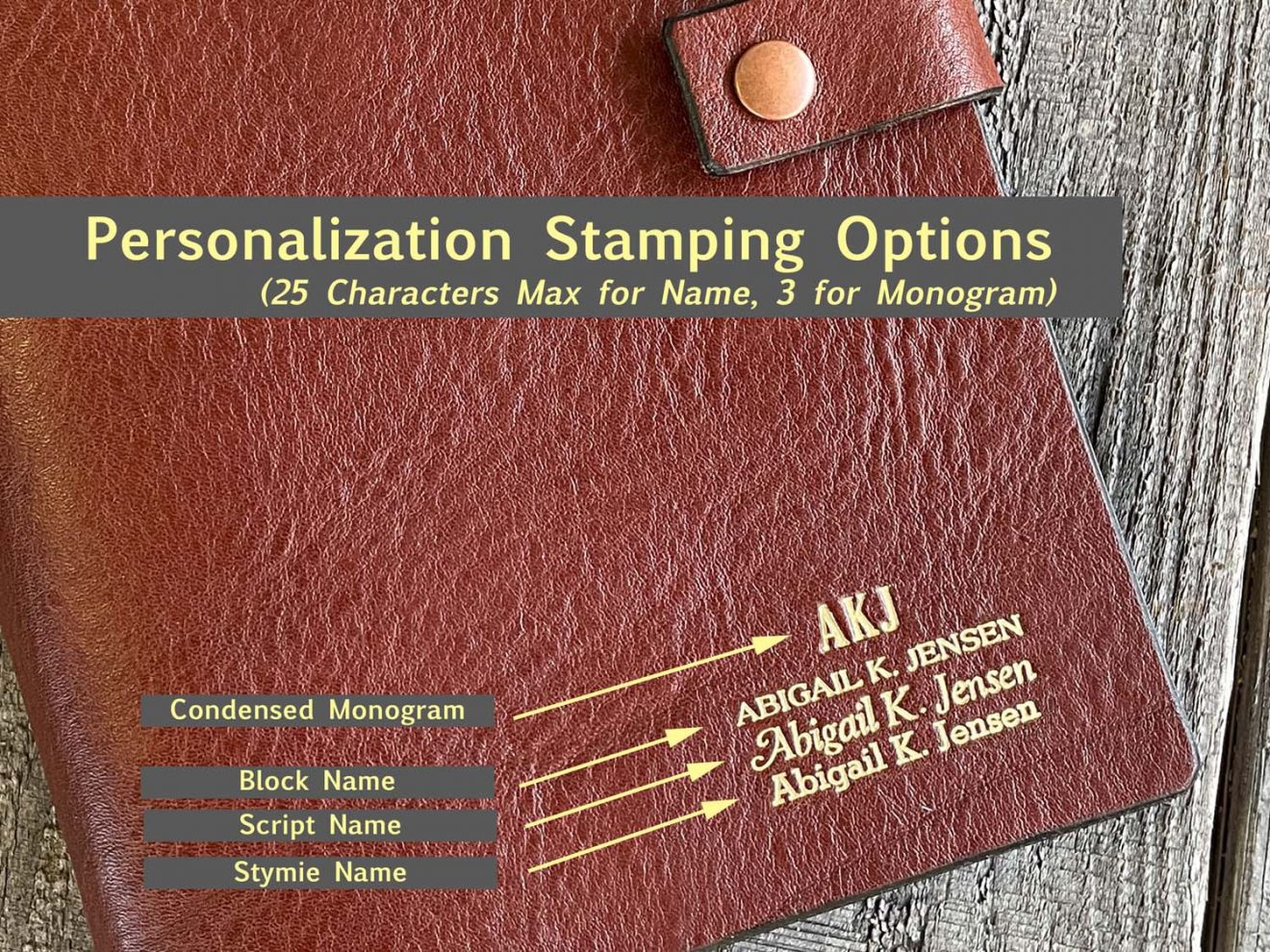 Leather 3-Ring Binder - AA Leather